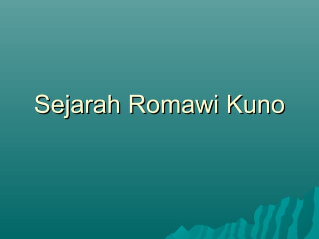 6. peradaban romawi | PDF