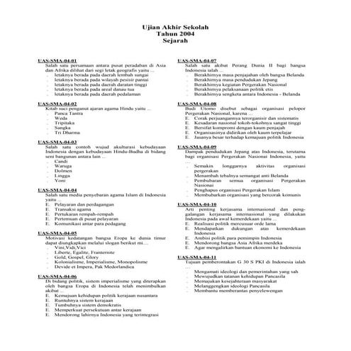 Sejarah 2004 | PDF