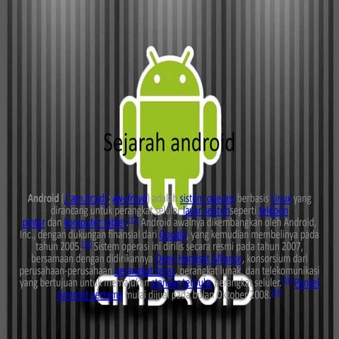 Sejarah android | PPT