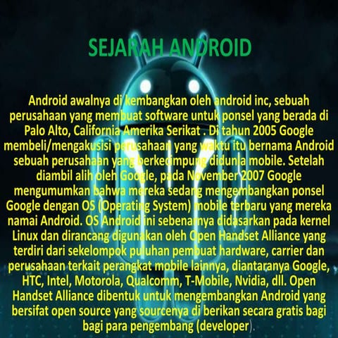 Sejarah android eka | PPT