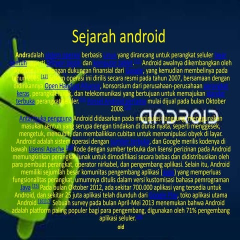 Sejarah android jonathan | PPT