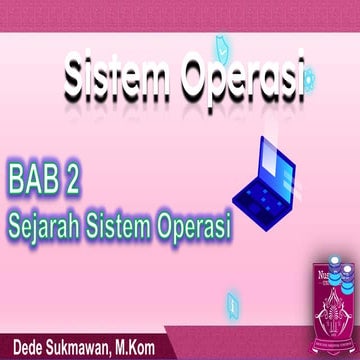 Sejarah serta perkembangan Sistem operasi | PDF
