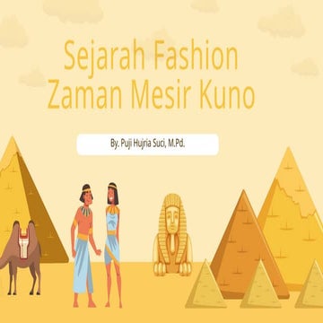 Sejarah Fashion Zaman Mesir Kuno pptx. ok | PPT