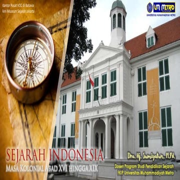 Sejarah Indonesia Abad XVI hg XIX sejarah | PPTX