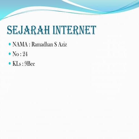Sejarah internet | PPTX