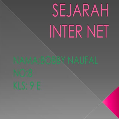 Sejarah internet | PPTX