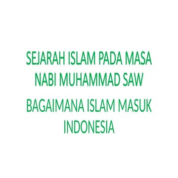 SEJARAH ISLAM PADA MASA NABI MUHAMMAD SAW.pptx