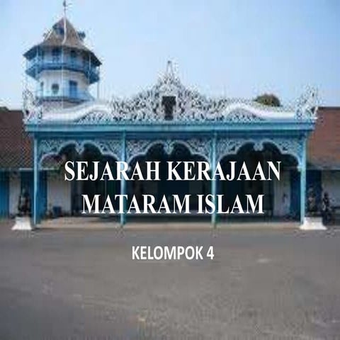 Sejarah kerajaan mataram islam | PPTX