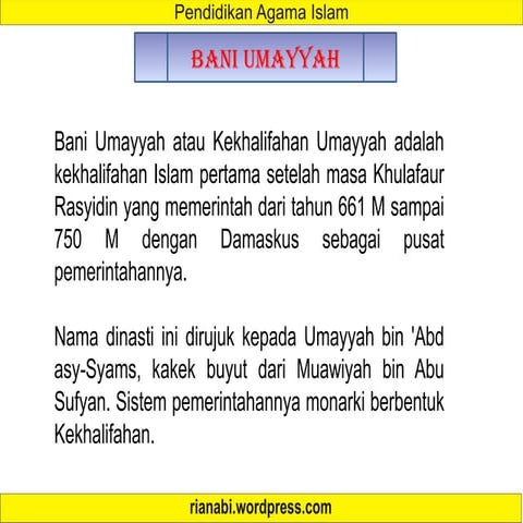 Sejarah Masa Pemerintahan Bani Umayyah.pptx