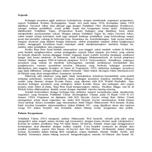 Sejarah NU | DOCX