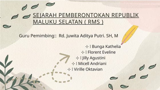 Republik maluku selatan (rms) | PPTX