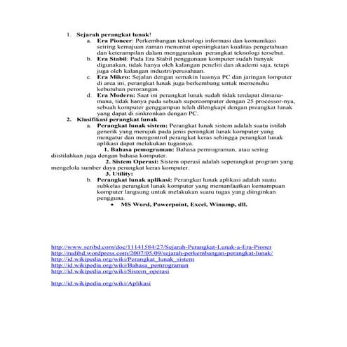 Sejarah perangkat lunak | DOC