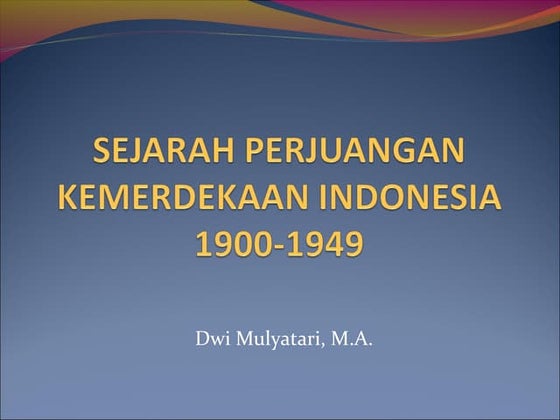 Perjuangan bangsa indonesia melawan penjajah | PPTX