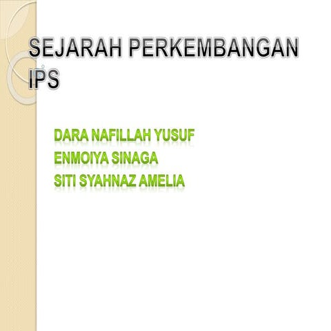 Makalah PEMBELAJARAN IPS SD "Perkembangan IPS di Indonesia dan Negara Lain" | PDF