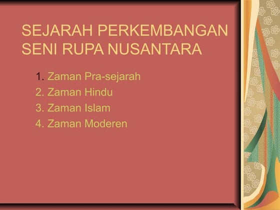 Perkembangan Seni Rupa Nusantara Periode Persagi | PPT