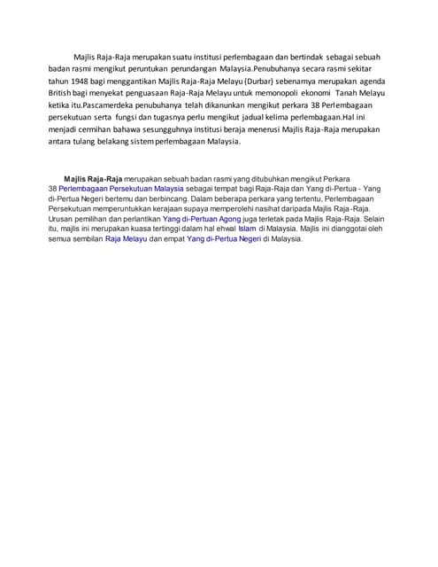 Majlis Raja Raja | PPTX