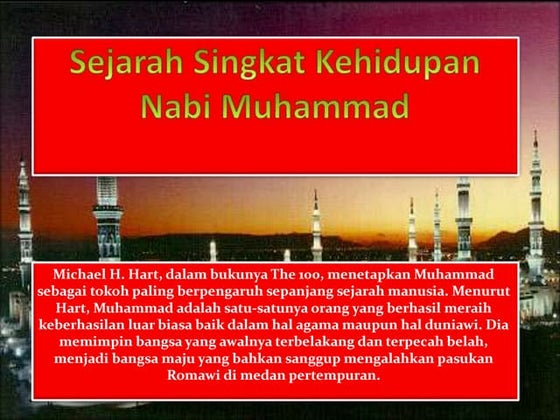 Sejarah ringkas nabi muhammad saw sejak lahir sampai wafat | PDF