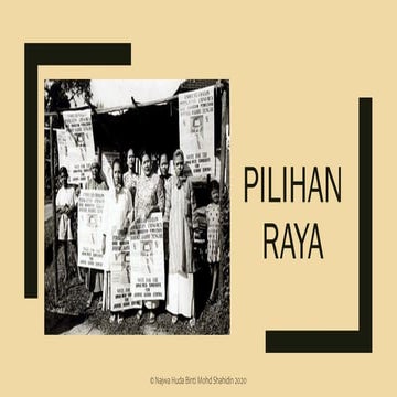 Sejarah Tingkatan 4 Bab 8 - Pilihan Raya | PDF