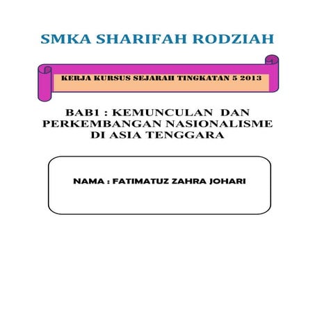 Sejrah form5 | DOCX