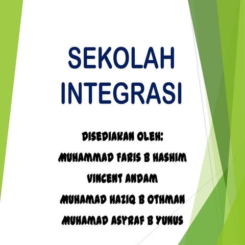 Sekolah Integrasi | PPTX