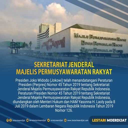 Sekretariat Jenderal Majelis Permusyawaratan Rakyat | PDF