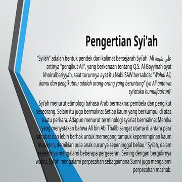 Pengaruh Sekte sekte syiah di indonesia.pptx