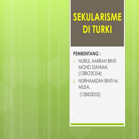Sekularisme Di Turki | PDF