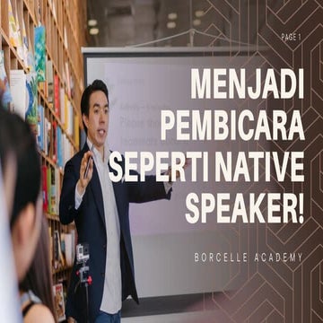 MENJADI PEMBICARA SEPERTI Native Speaker! | PPTX