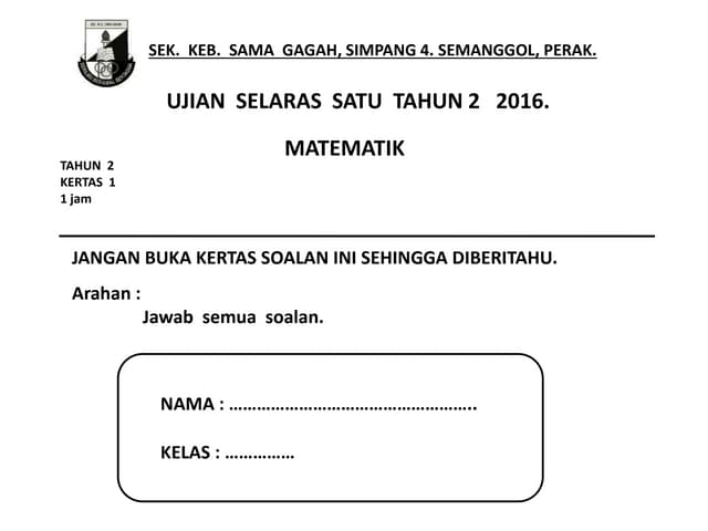 soalan pendidikan islam tahun 2 | DOCX