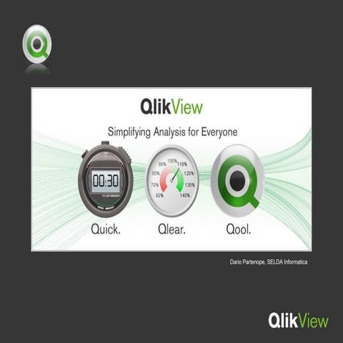 SELDA Informatica & QlikView | PPT