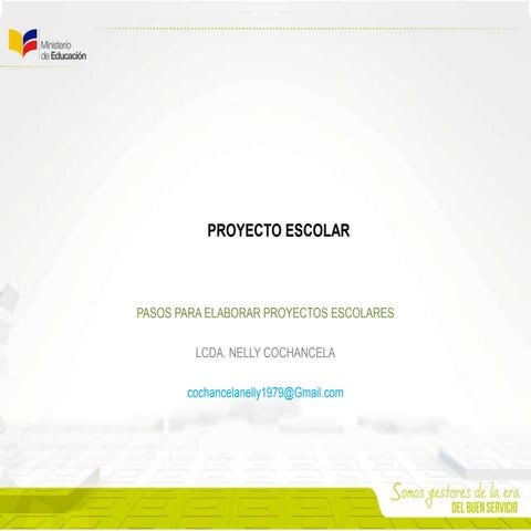 Selección proyectos escolares | PPTX