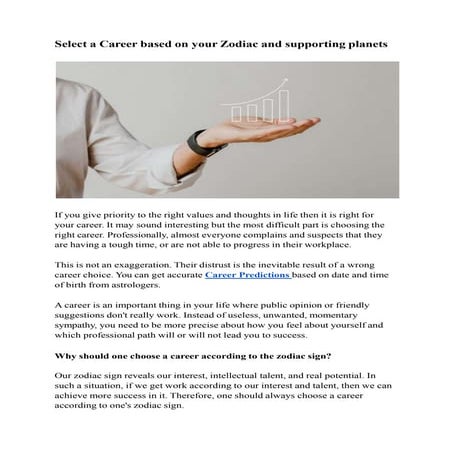 Select a Career based on your Zodiac and supporting planets.pptx