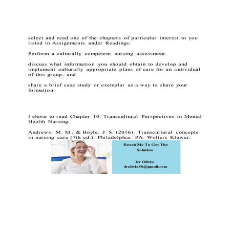 select and read one of the chapters of particular interest to yo | DOCX