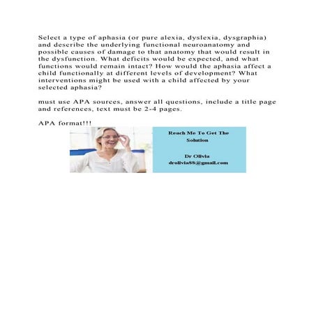 Select a type of aphasia (or pure alexia, dyslexia, dysgraphia) and .docx