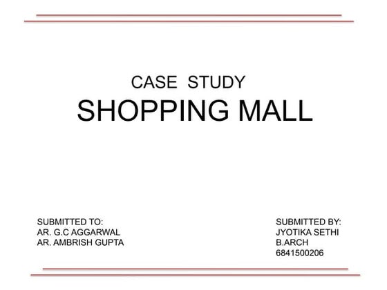 INORBIT MALL CASE STUDY | PDF