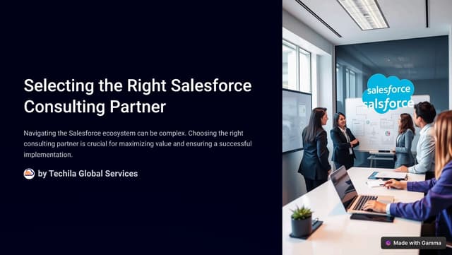 Key Factors In Choosing The Right Salesforce Consulting Partner Ppt