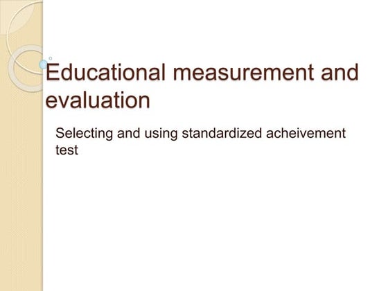 Standards for teacher competence in educational assessment of student | PPT