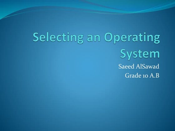 Operating Systems | PDF