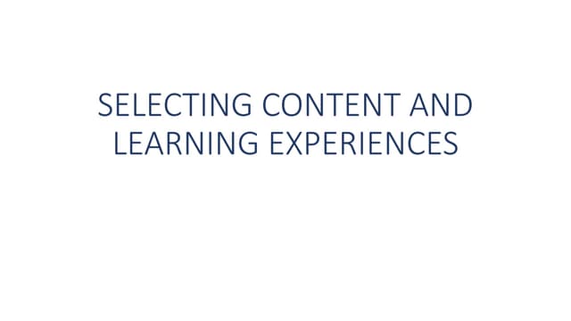 PRINCIPLES OF CURRICULUM | PPTX