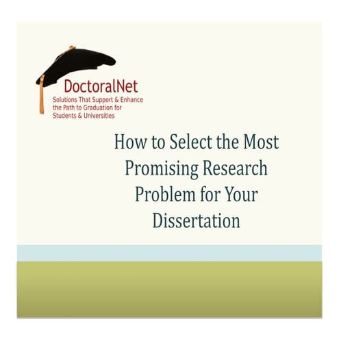 How to Select the Most Promising Research Problem for Your Thesis ...