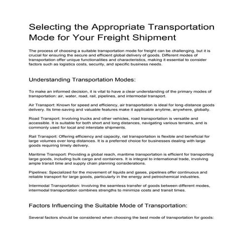 Selecting the Appropriate Transportation Mode for Your Freight Shipment.pdf