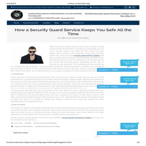 Selecting the Best Security Guard Services in Calgary | PDF