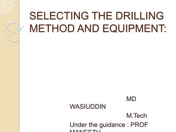 Types of Drilling | PDF