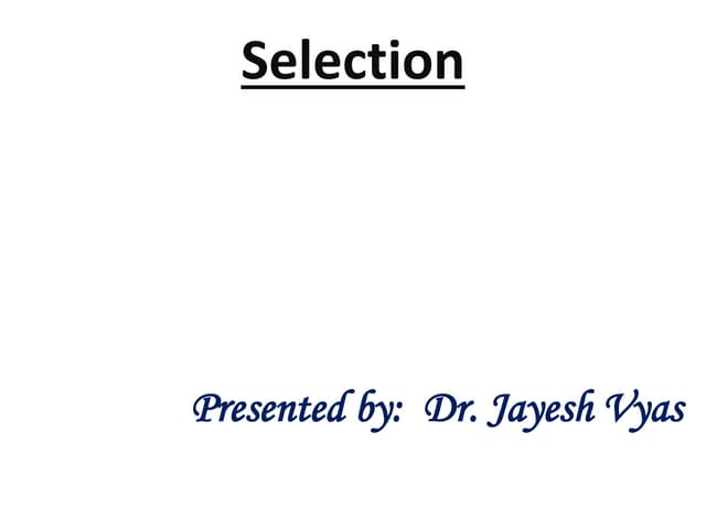 Selection | PPTX