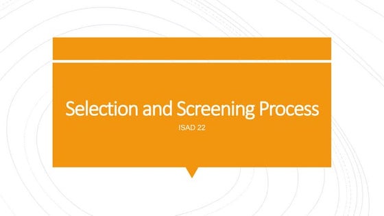 Selection of Employees- Human Resource Management | PPT