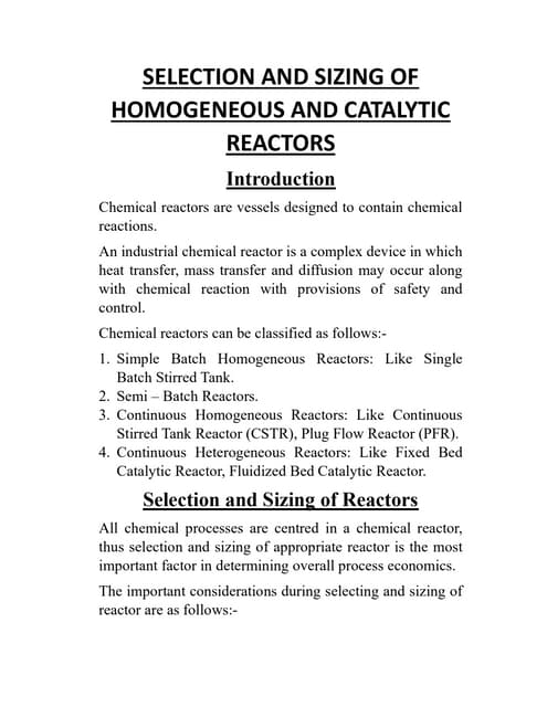 Lecture 9_Packed Bed Reactor Design_FIR.pdf | Chemistry | Science