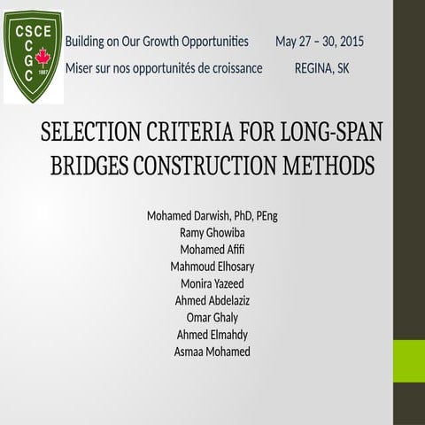 Segmental bridge construction | PPTX