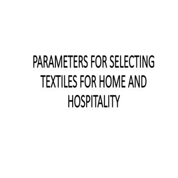 Sewing Household Linens | PPTX