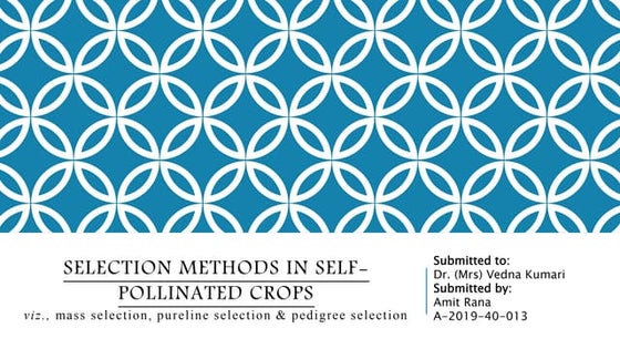 PEDIGREE METHOD OF PLANT BREEDING | PPTX | Gardening | Home & Garden