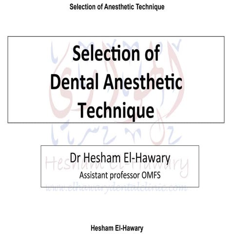 Maxillary nerve block anesthetic technique (with photos) | PDF